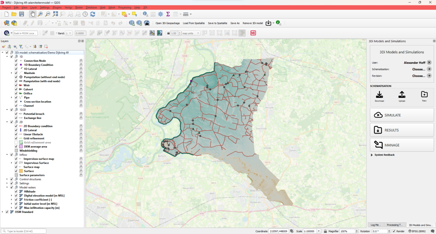 The usability of 3Di as a flood calamity model - 3Di